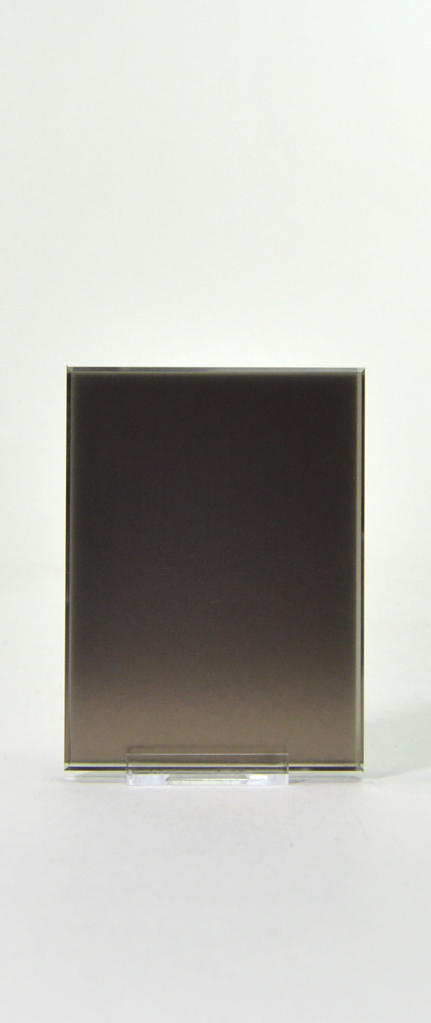 Vapor Mirrored Bronze Glass Sample