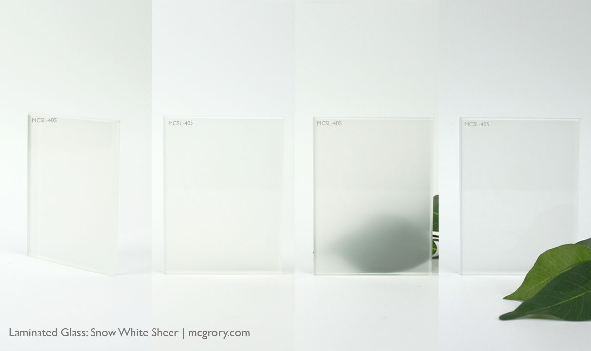 Snow White Sheer Glass Sample