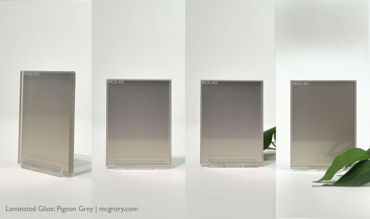 Pigeon Grey Glass Sample