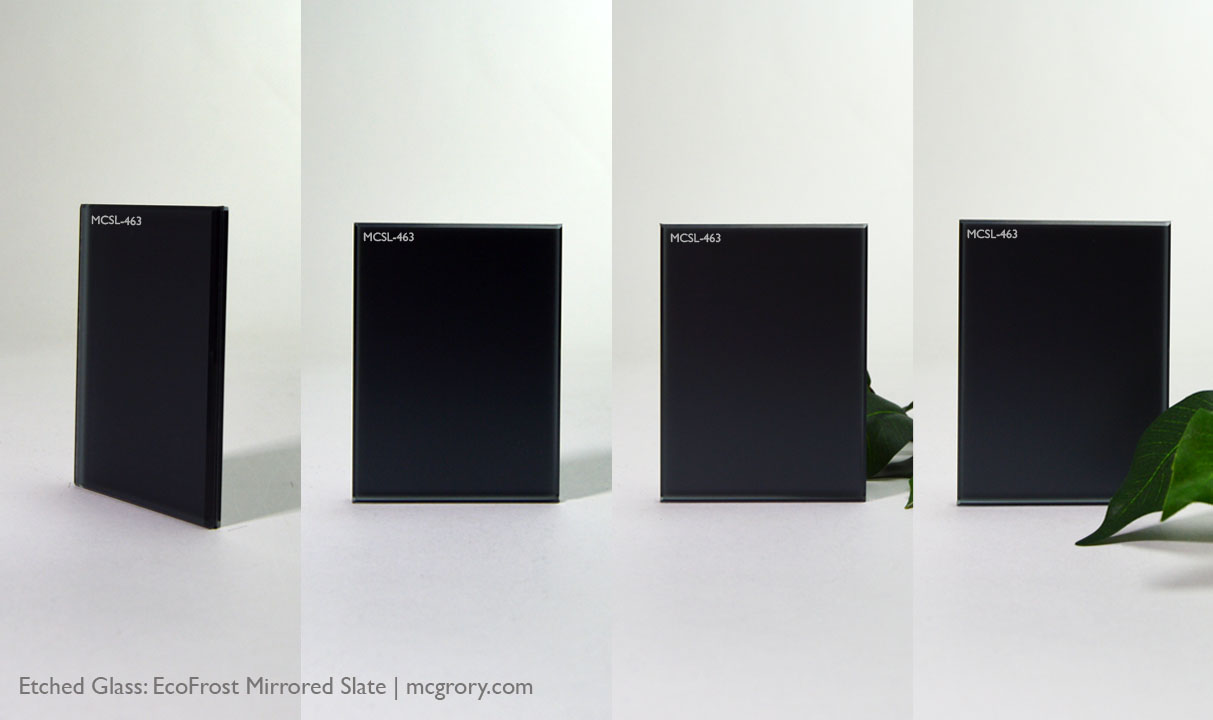 EcoFrost Mirrored Slate Glass Sample