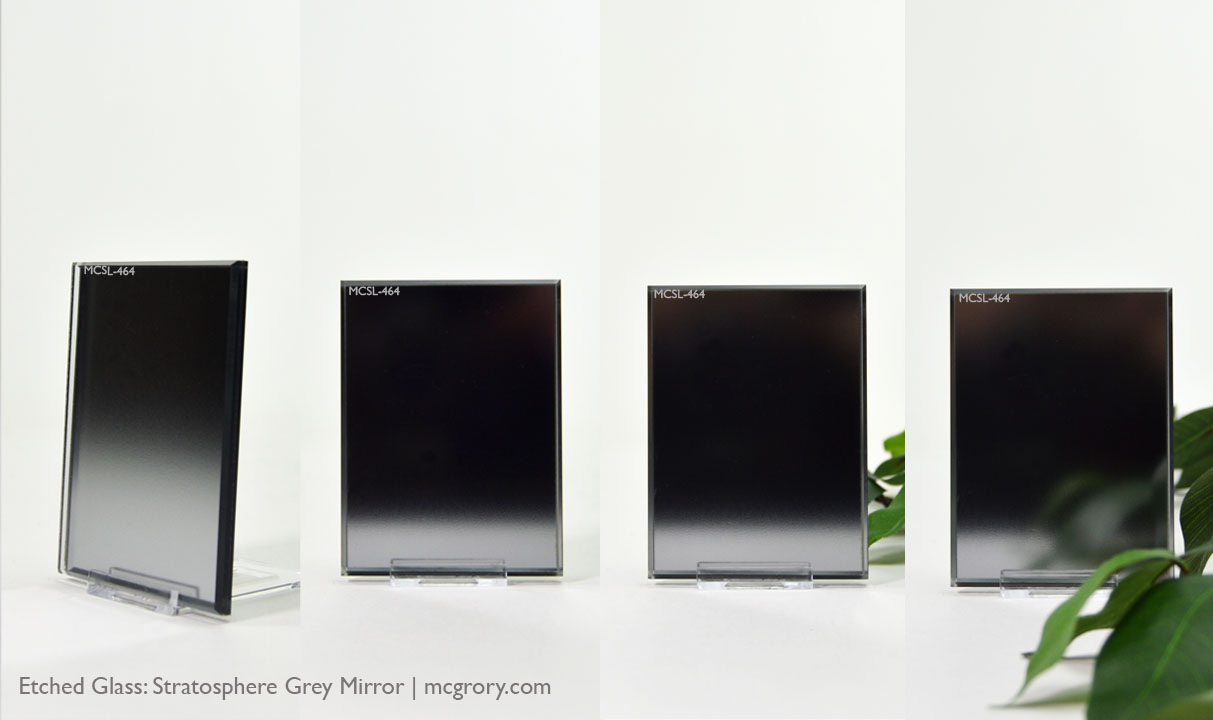 Stratosphere Grey Mirror Glass Sample