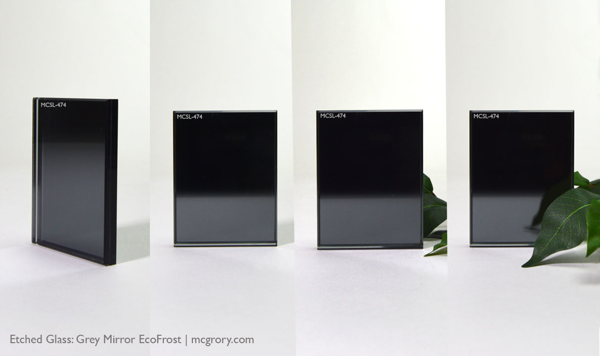 Grey Mirror EcoFrost Glass Sample