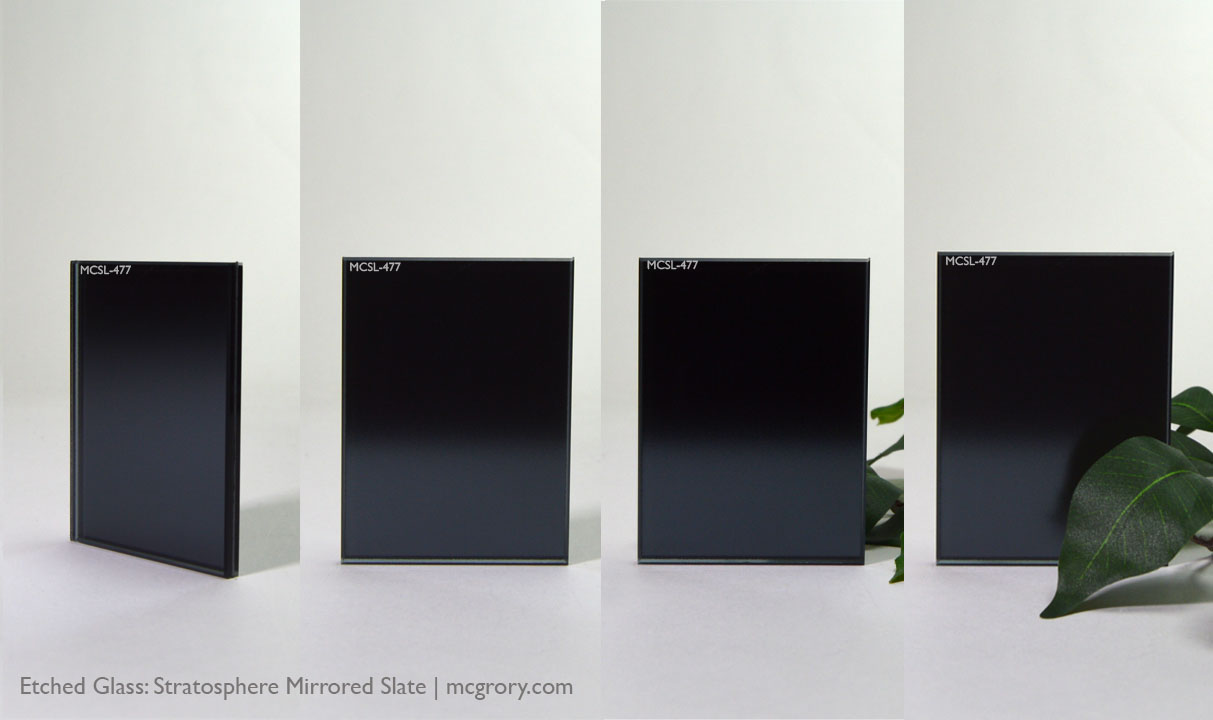 Stratosphere Mirrored Slate Glass Sample