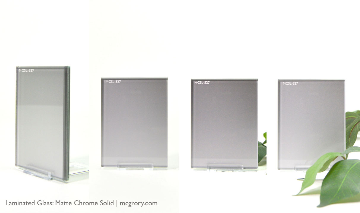 Matte Chrome Solid Glass Sample