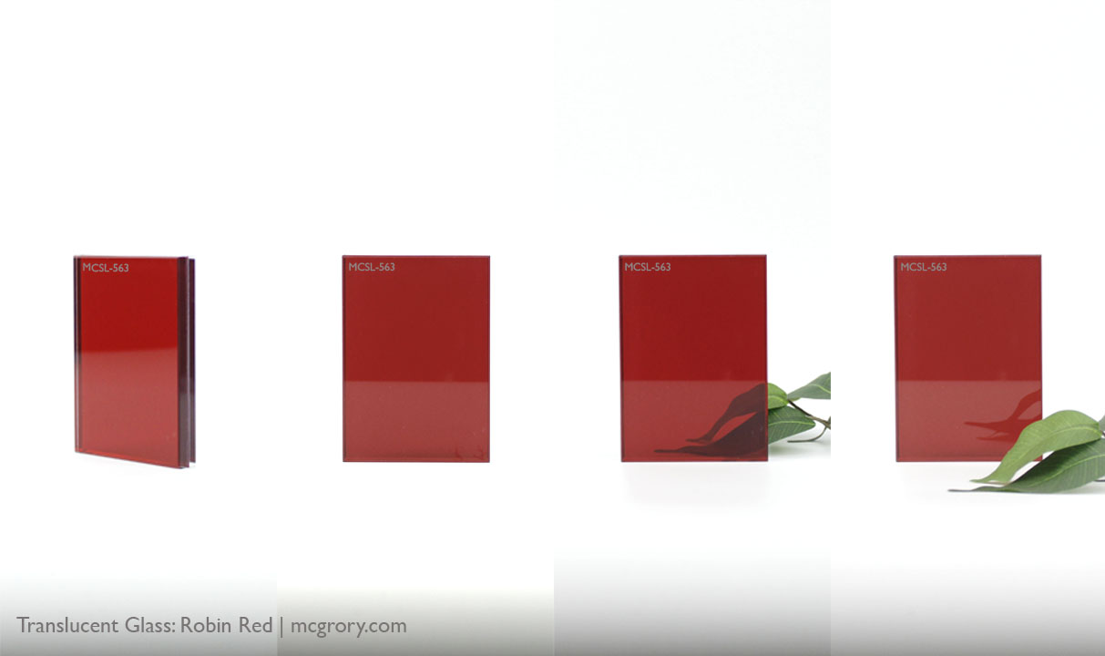 Robin Red Glass Sample