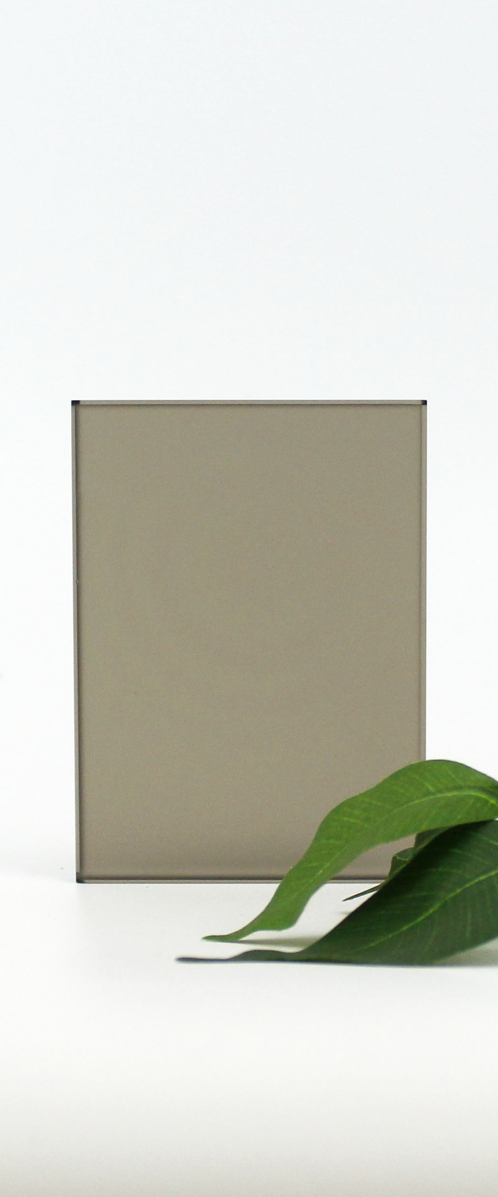 EcoFrost Translucent Brown Glass Sample