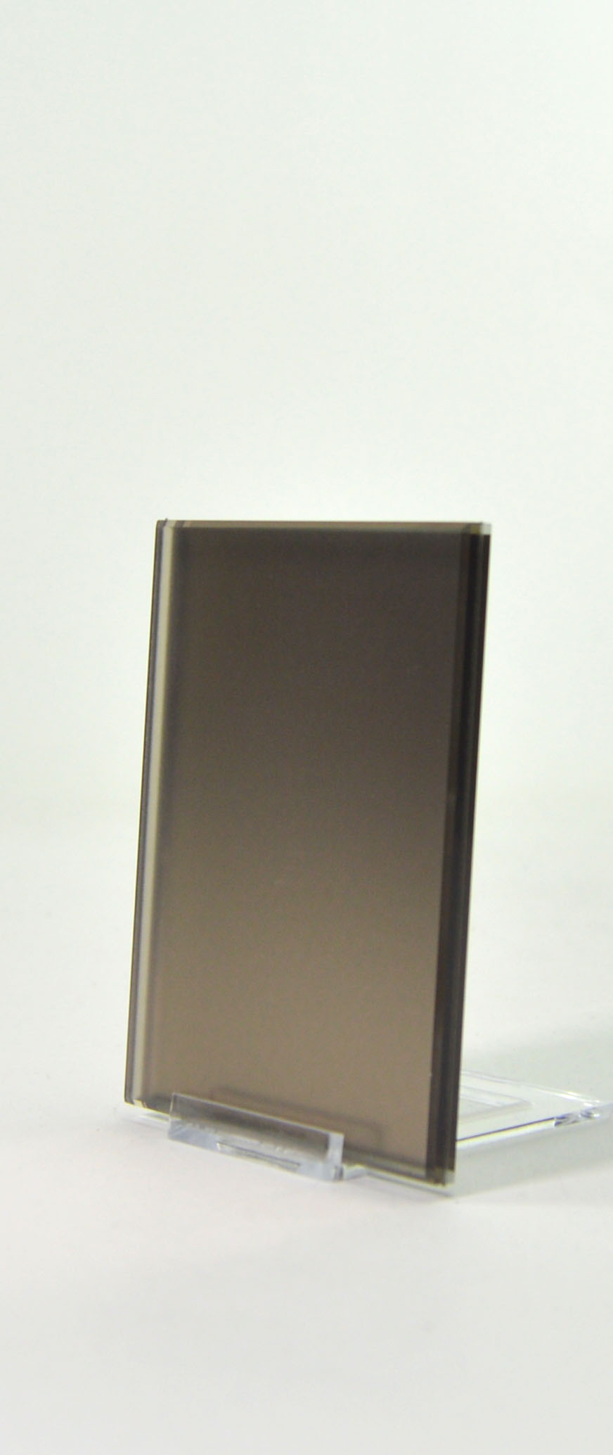 Vapor Mirrored Bronze Glass Sample
