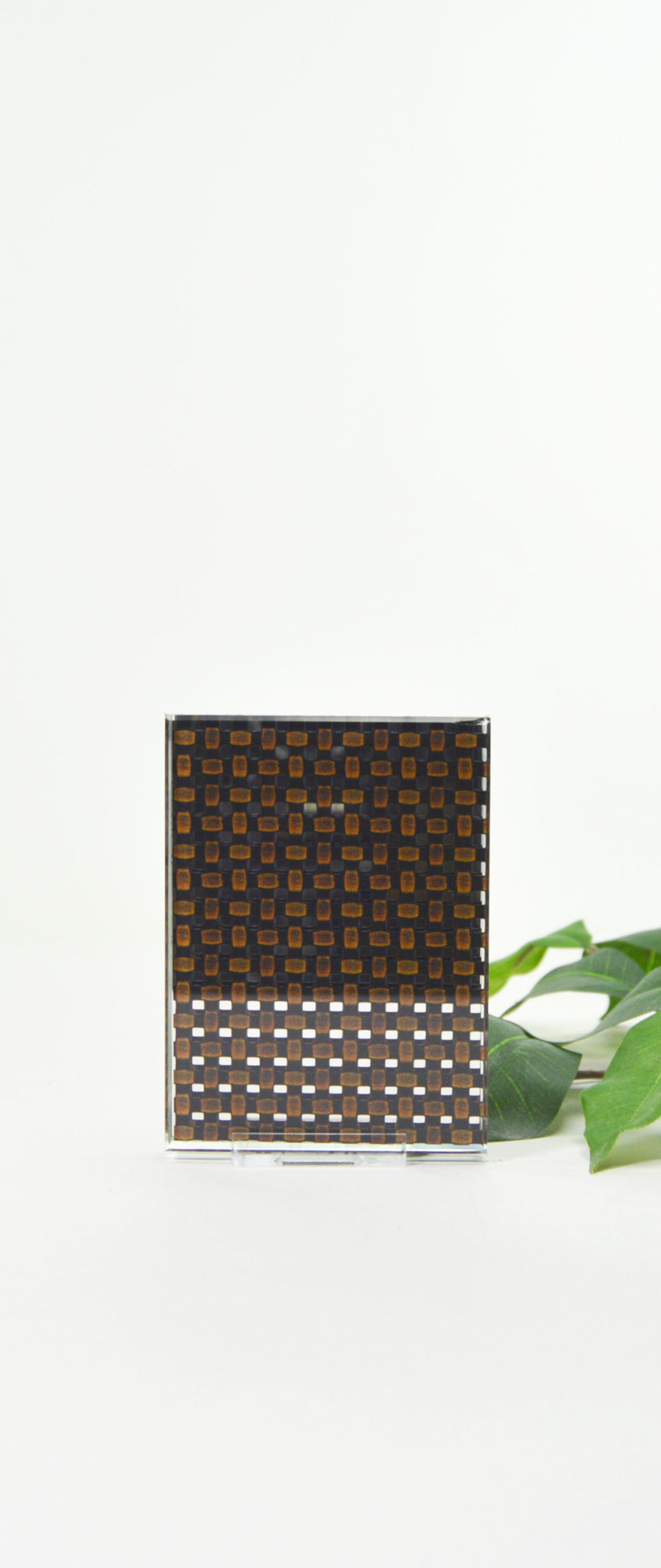 Metal Weave Glass Sample