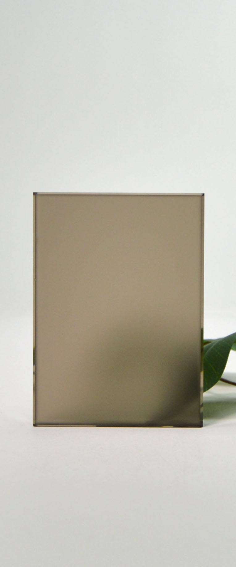 EcoFrost Translucent Brown Glass Sample